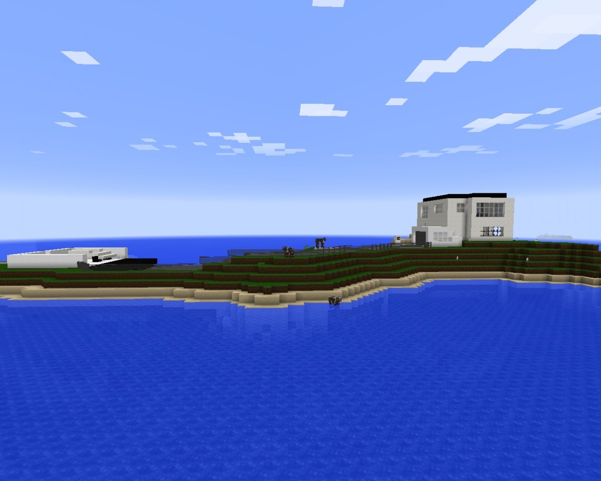 Modern Private Island Getaway Minecraft Map