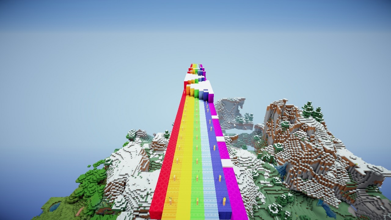 Rainbow run Minecraft Map