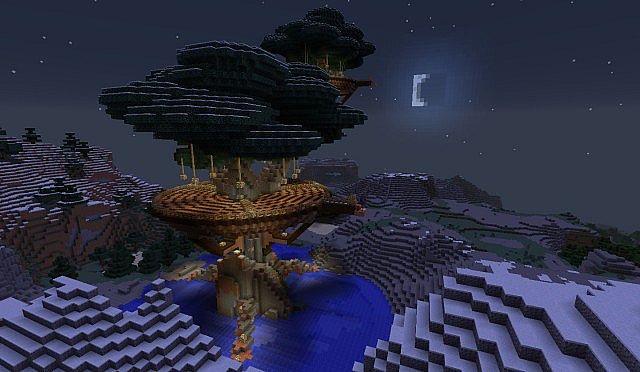 Tree-Spawn for a new Server or Lazy Owners Minecraft Map