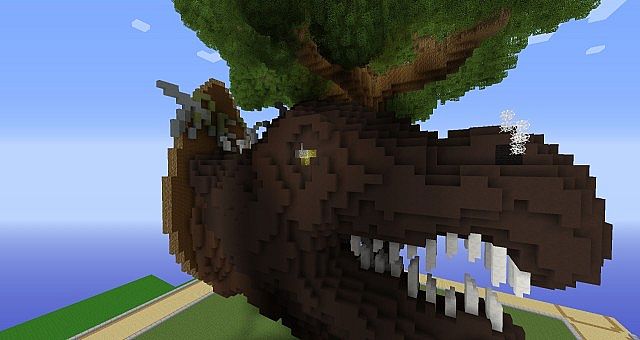 Trex Head Minecraft Map