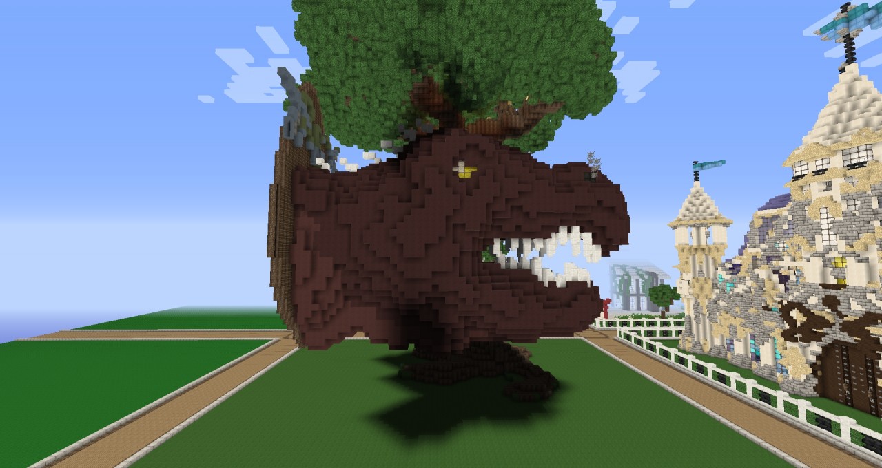 Trex Head Minecraft Map