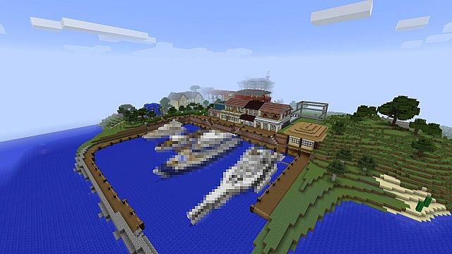 Yachthafen Minecraft Map