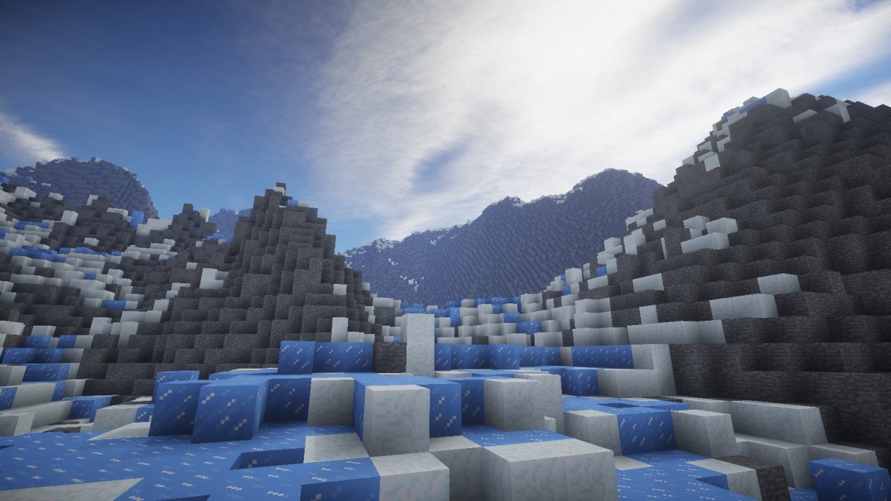 Epic winterland (survival friendly) 1500 x 1500 Minecraft Map