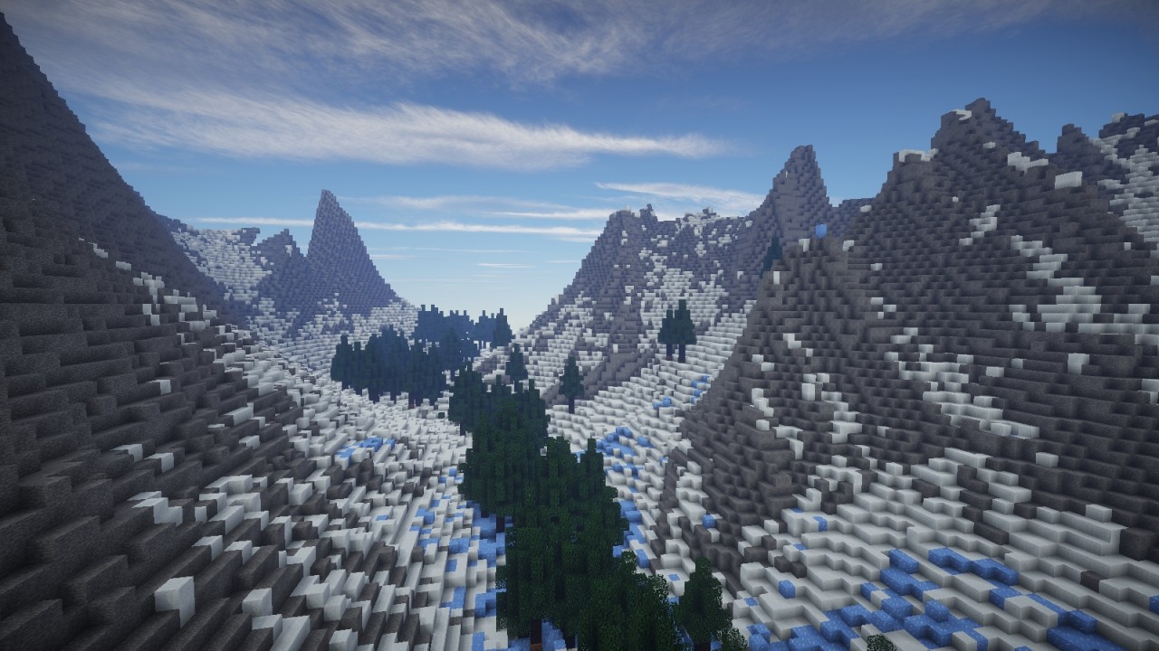 Epic winterland (survival friendly) 1500 x 1500 Minecraft Map