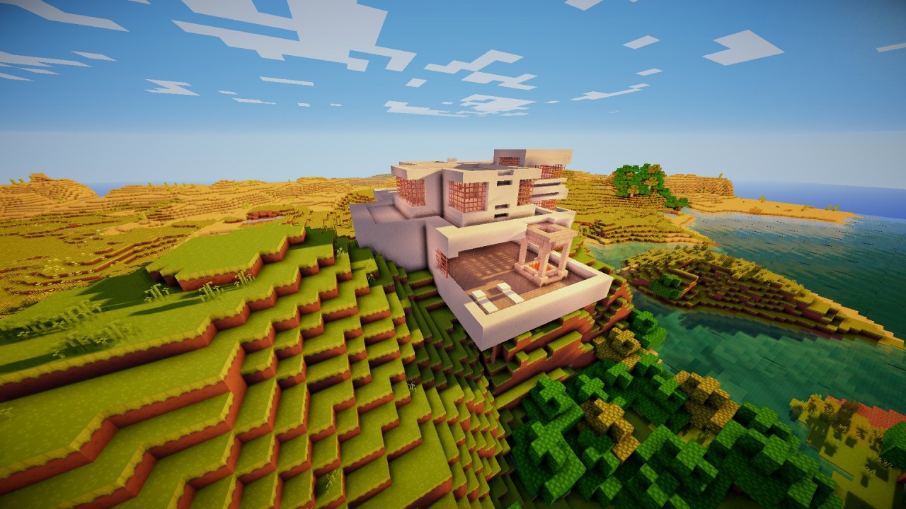 Modern House White Minecraft Map
