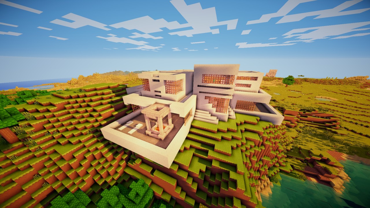 Modern House White Minecraft Map