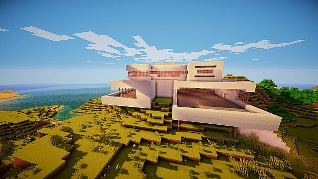 Modern House White Minecraft Map