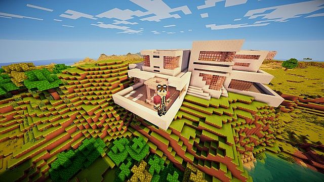 Modern House White Minecraft Map