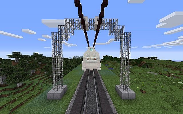 Modern Train. Minecraft Map