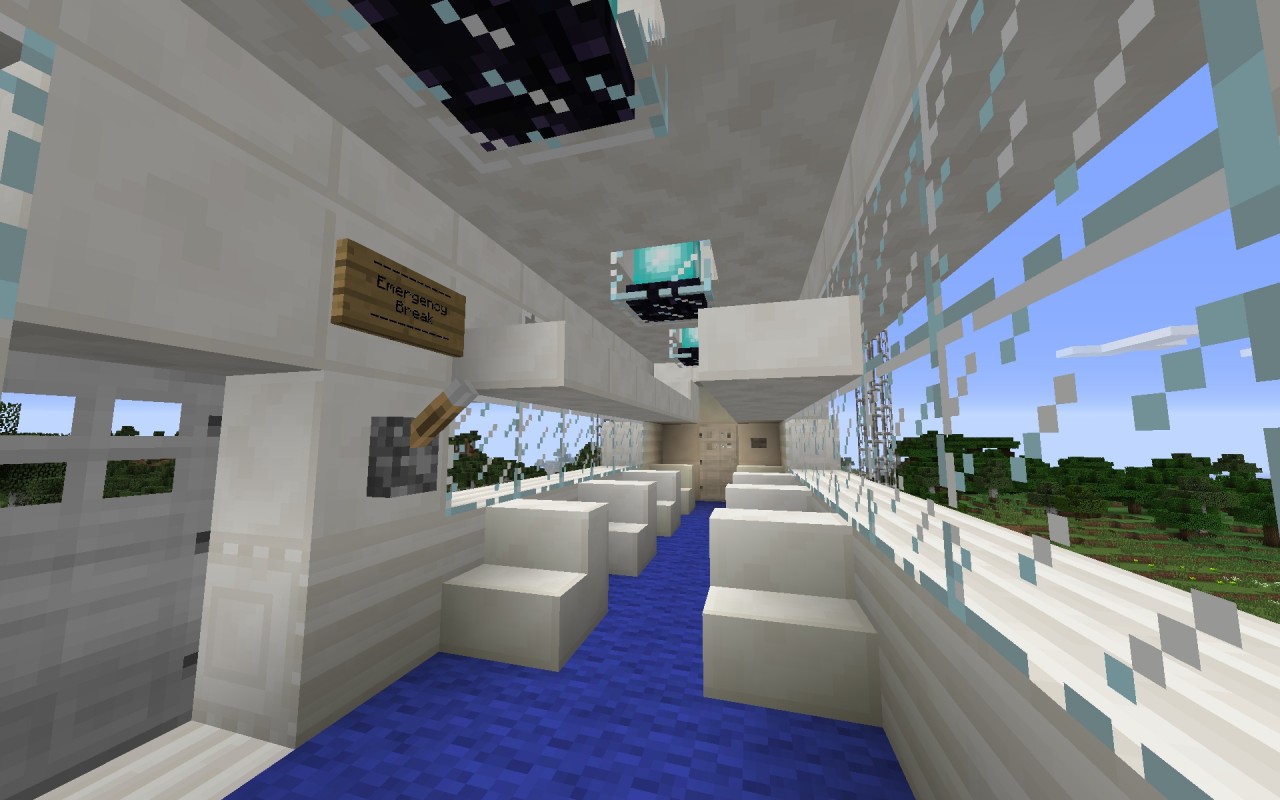 Modern Train. Minecraft Map