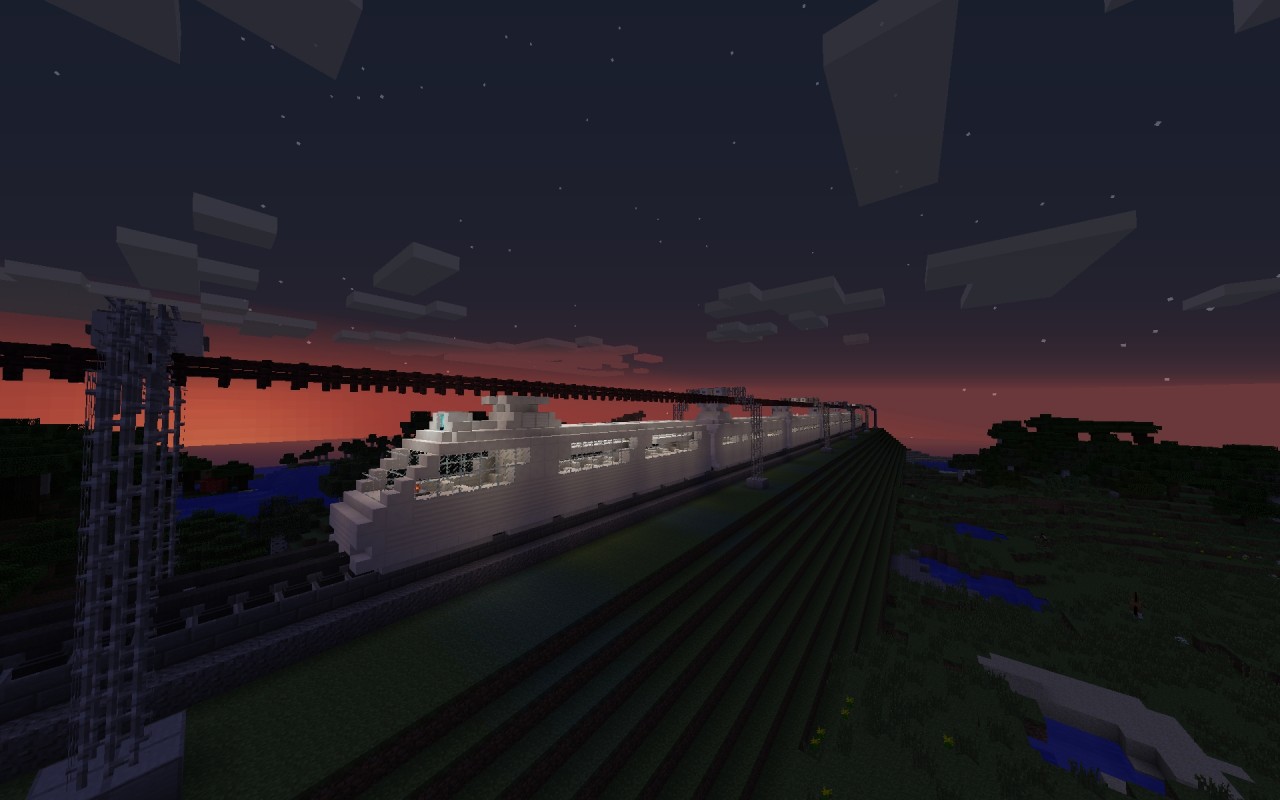 Modern Train. Minecraft Map