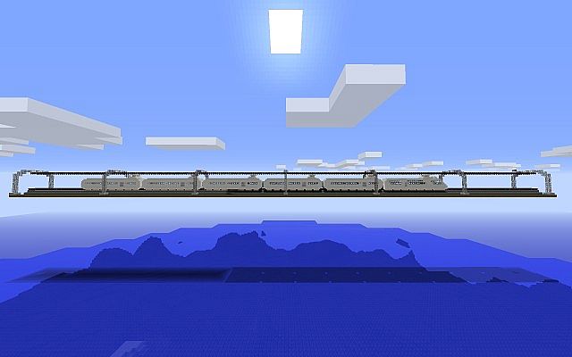 Modern Train. Minecraft Map