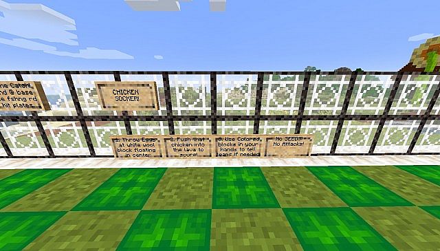 Vanilla Minecraft Sports Arena and spawn Minecraft Map