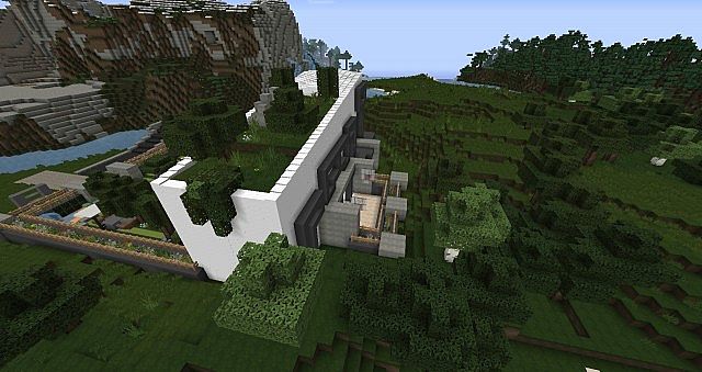 Black and White House | by anaterve98 | Modern House Minecraft Map