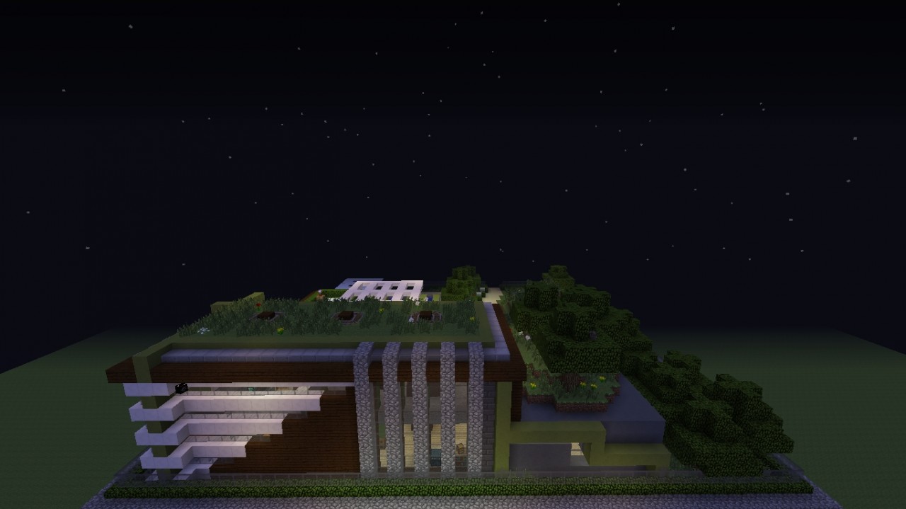 Modern Green House Minecraft Map