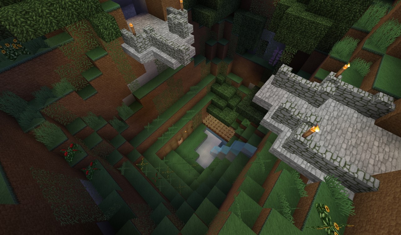 The fallen ruins labyrinth Minecraft Map