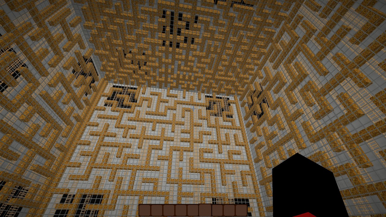 Huge dice cube maze Minecraft Map