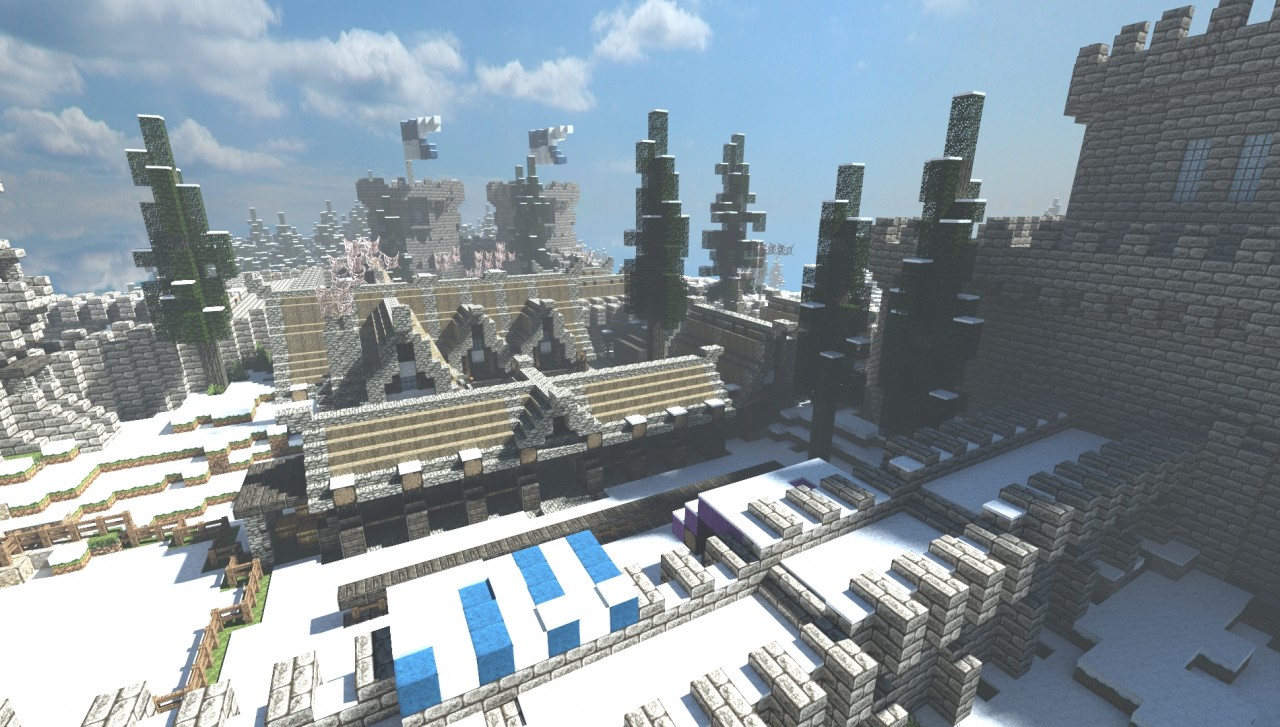 Nordic Fortress - Chunky Render Minecraft Map