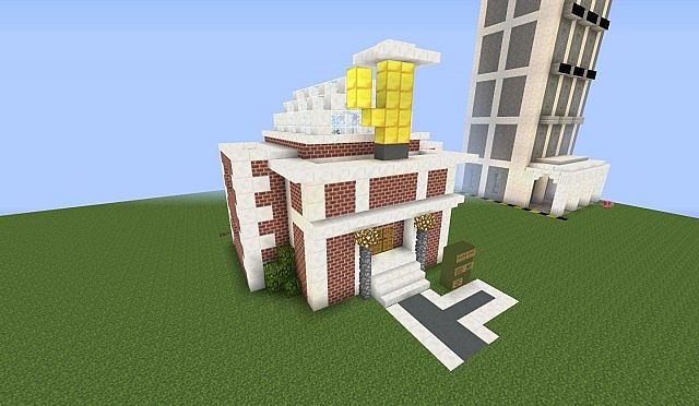 Small and Simple Post office/Bank Minecraft Map