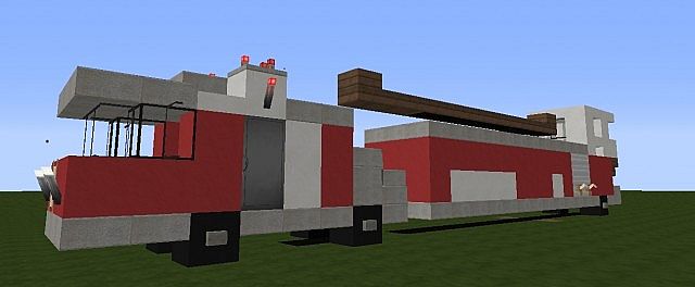 Long Ladder Fire Truck Minecraft Map