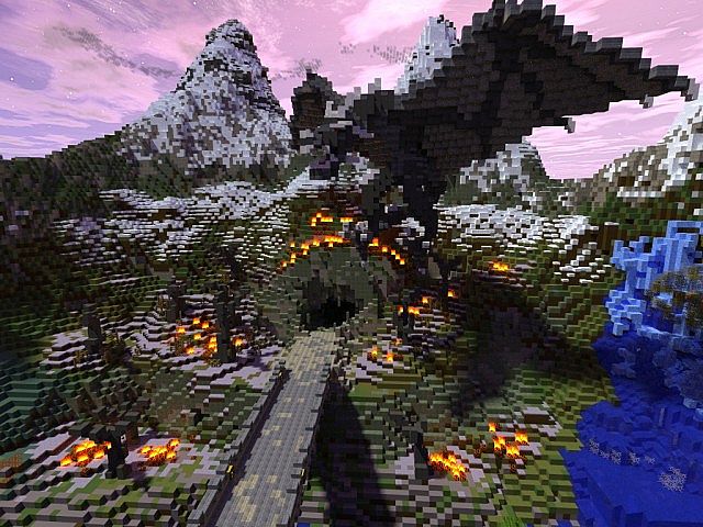 Minescape Hub (Commission) Minecraft Map