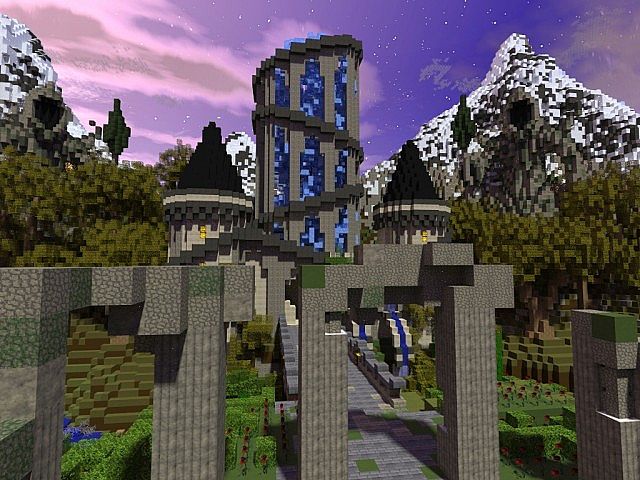 Minescape Hub (Commission) Minecraft Map