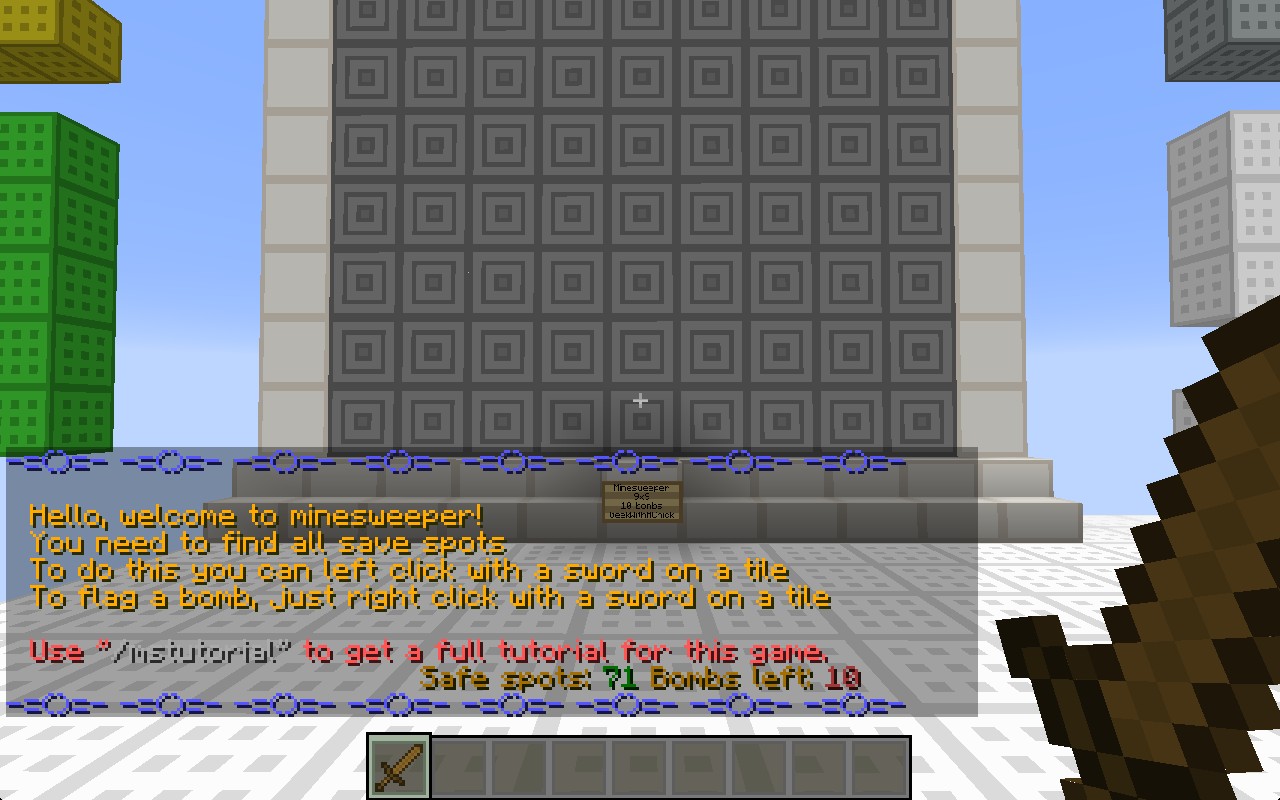 Minesweeper Minecraft Map