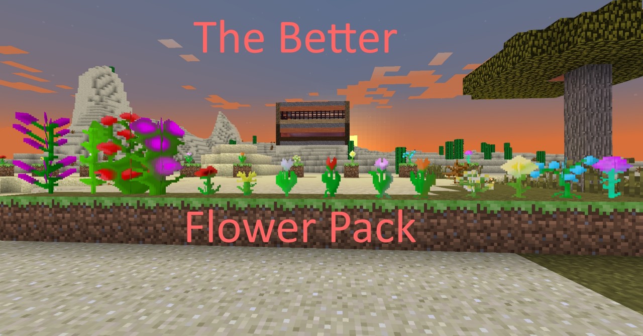Better flowers pack! Minecraft Texture Pack