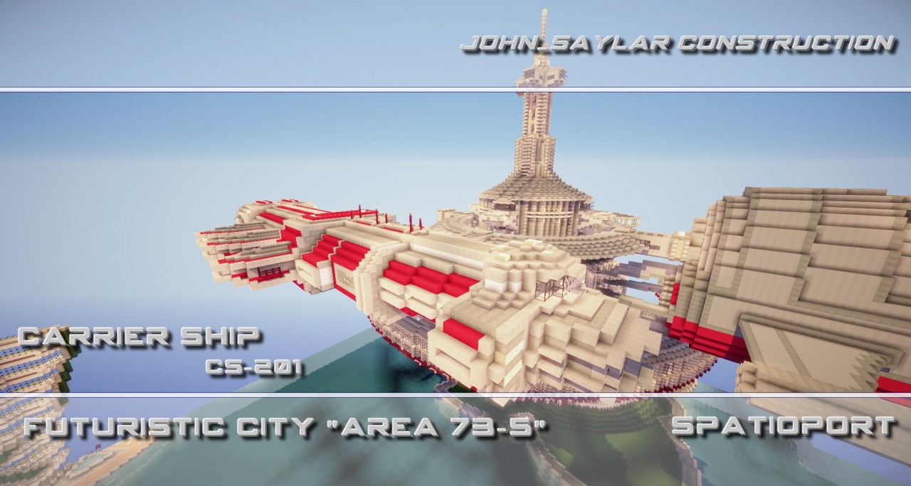 Spatioport (Spaceport) - Futuristic City "Area 73-5" Minecraft Map
