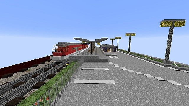 Small Bus - Train Station for German S-Bahn Minecraft Map