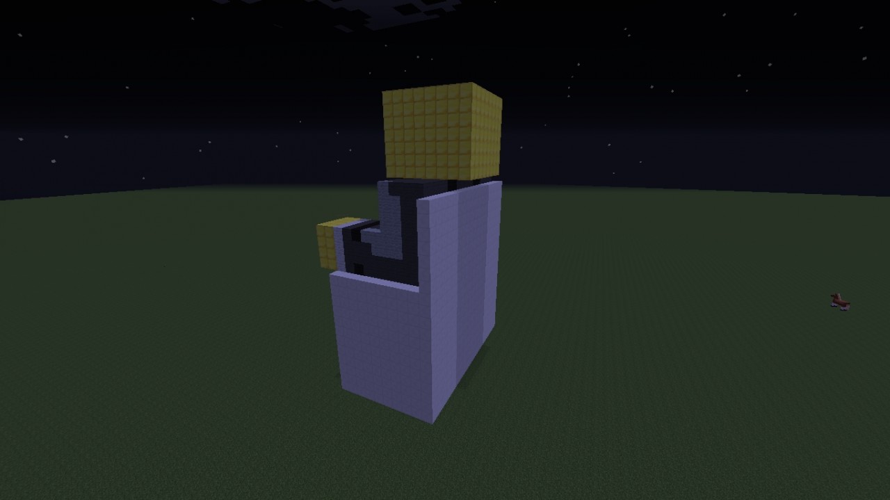 Sitting Player Statue Minecraft Map