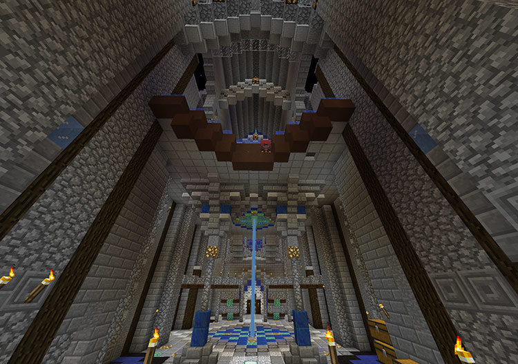 Gothic Castle Build on Hypercraft Minecraft Map