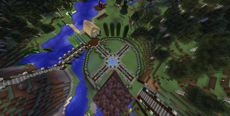 Gothic Castle Build on Hypercraft Minecraft Map