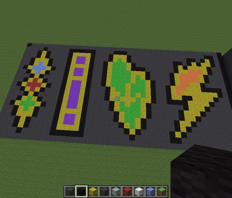 pokemon: univa gym badges in case Minecraft Map