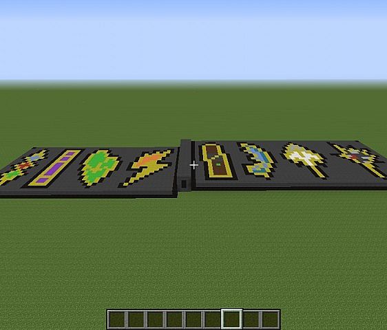 pokemon: univa gym badges in case Minecraft Map