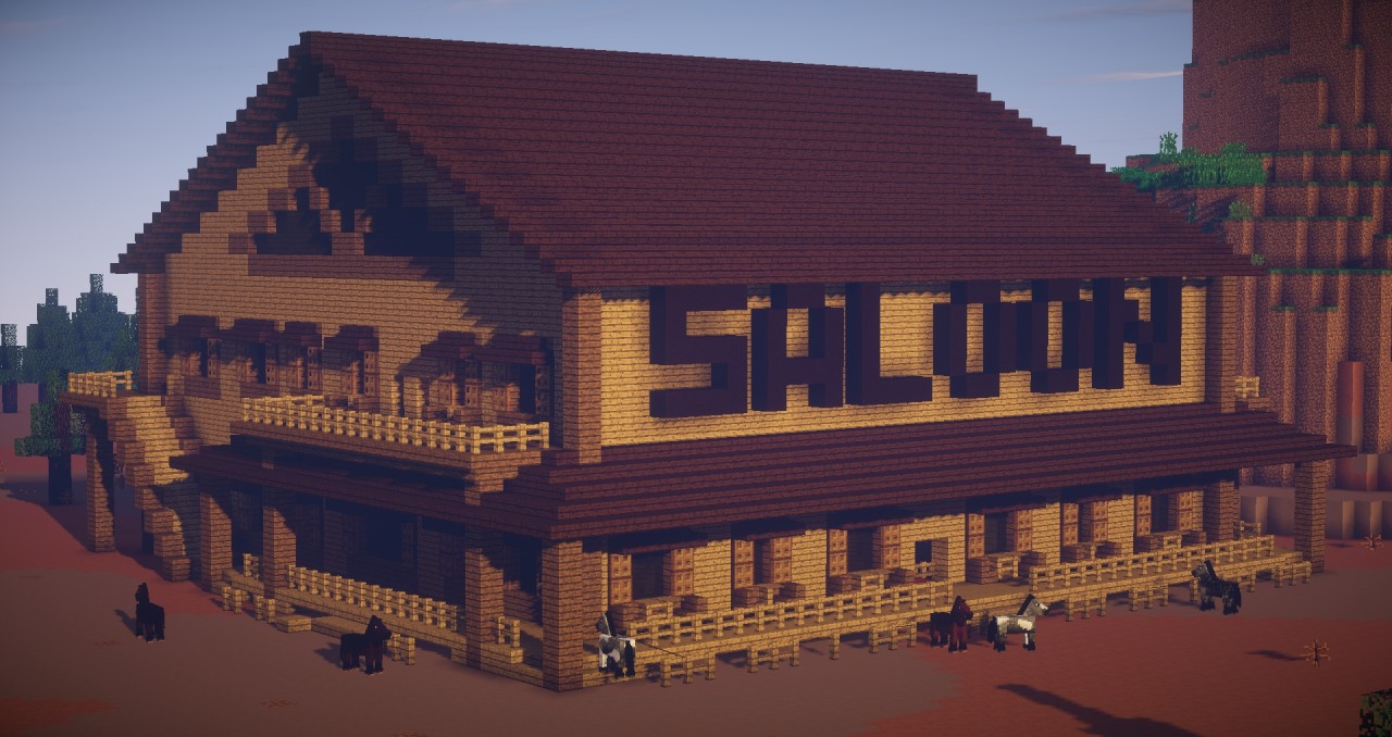 Western Saloon Minecraft Map