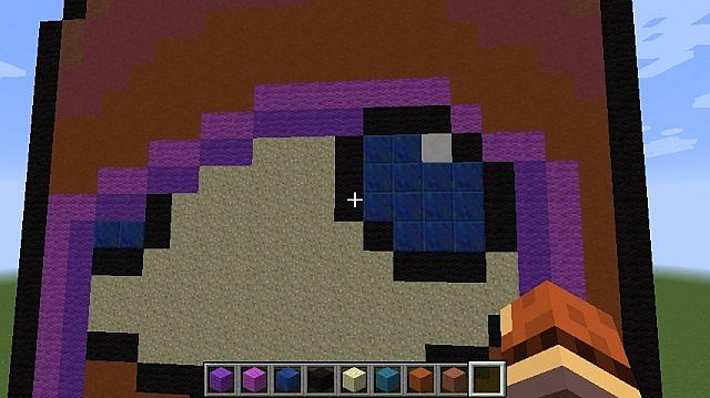 Cartoon Girl Pixel Art! Minecraft Map