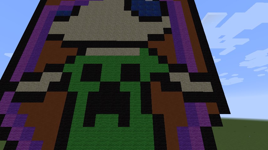 Cartoon Girl Pixel Art! Minecraft Map