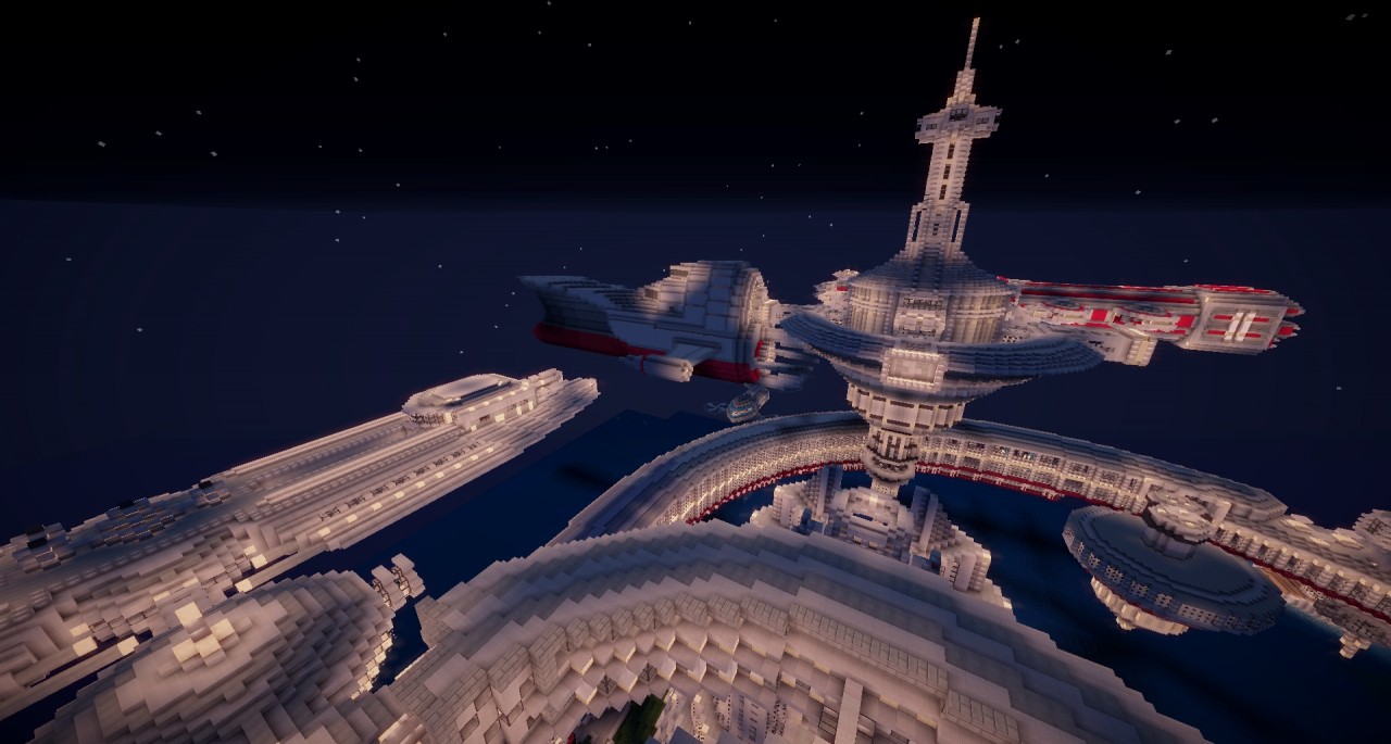 Spatioport (Spaceport) - Futuristic City "Area 73-5" Minecraft Map