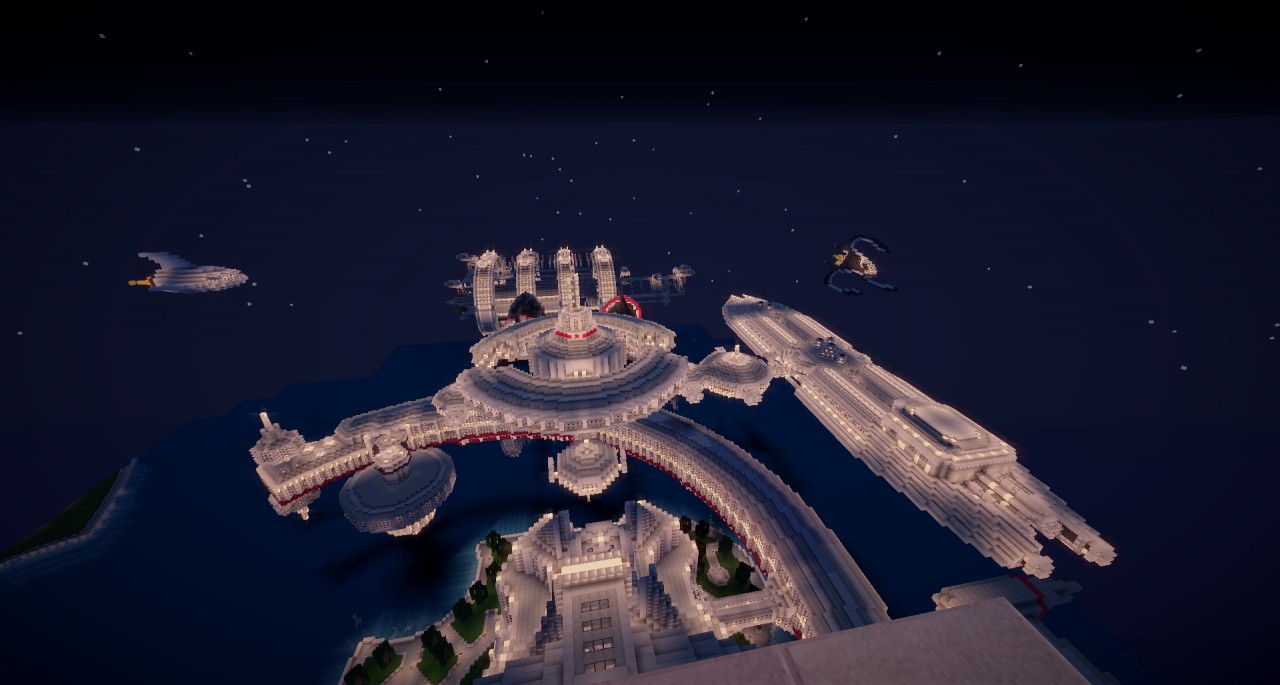 Spatioport (Spaceport) - Futuristic City "Area 73-5" Minecraft Map