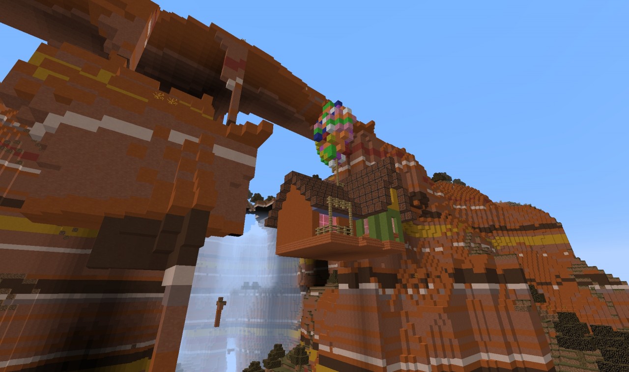 The house from Pixar's "UP" Minecraft Map
