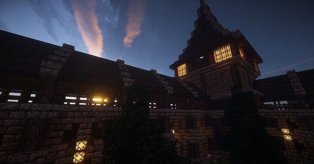 Decorated Fort Wall Schematic Minecraft Map