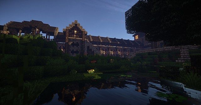 Decorated Fort Wall Schematic Minecraft Map