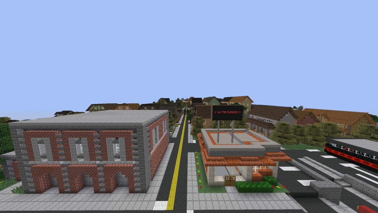 Mansburg: A Modern Minecraft City Minecraft Map