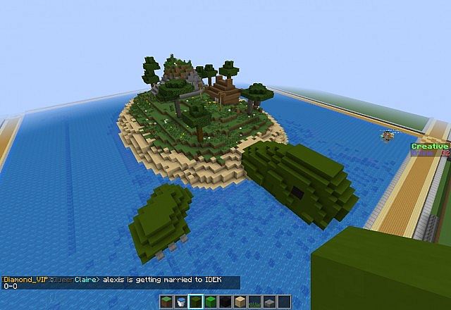 The island hidden in the mist Minecraft Map