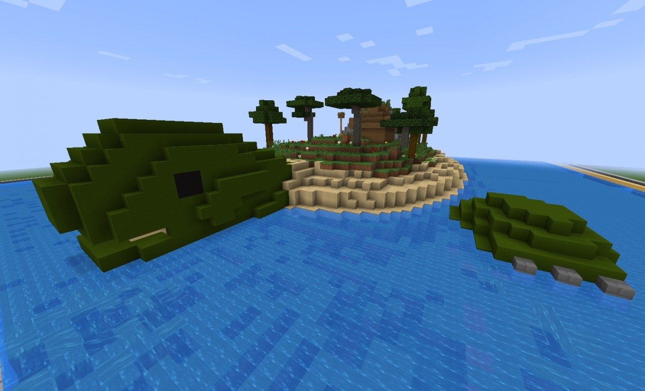 The island hidden in the mist Minecraft Map