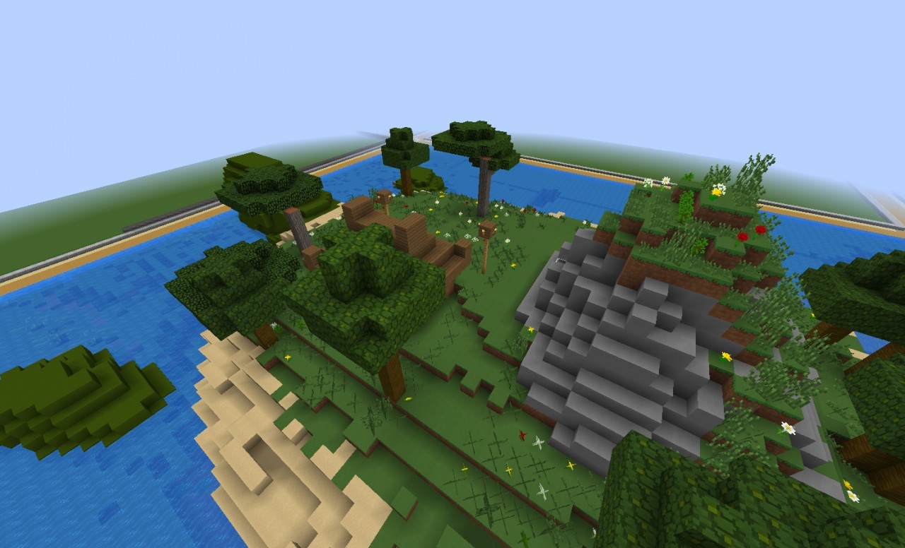 The island hidden in the mist Minecraft Map