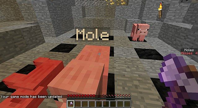 Whack-A-Mole Minecraft Project