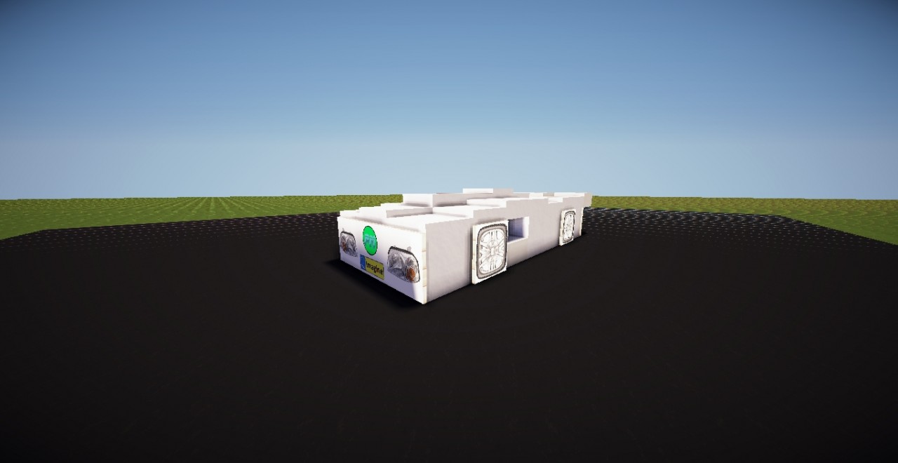 Imagine: a realistic mc car | 100 subs build! | POP REEL! Minecraft Map