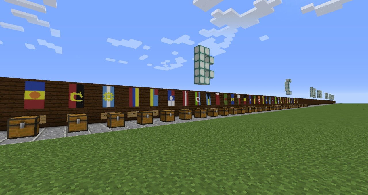 Flags Of The World! (1.8 Banners) Minecraft Project